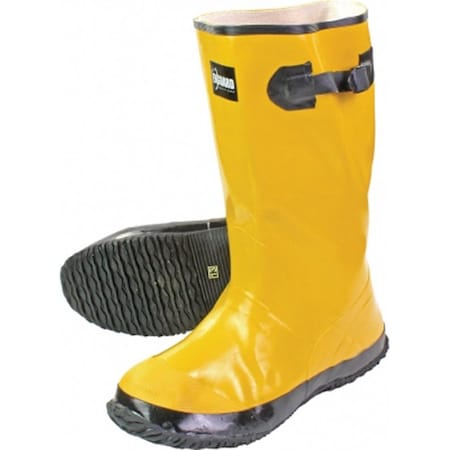 The Brush Man 17” Over-The-Shoe Yellow Slush Boots, Size 14 BOOT-SLUSH-14 | Zoro